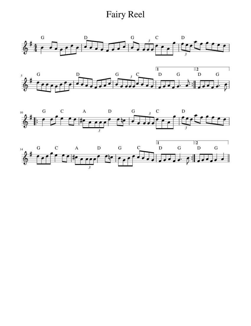 Fairy Reel Sheet music for Piano (Solo) Easy | Musescore.com