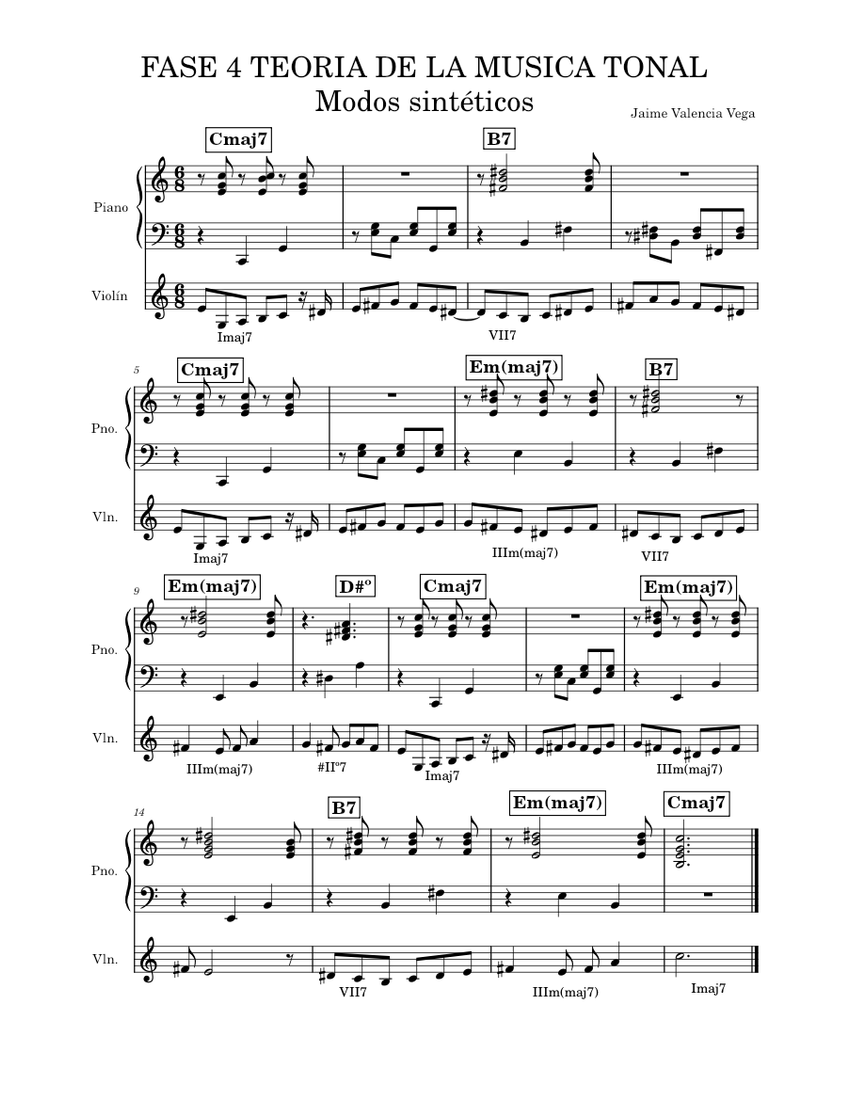 FASE 4 TEORIA DE LA MUSICA TONAL - Jaime Valencia Vega - piano tutorial