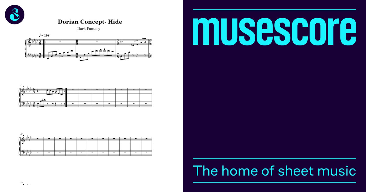 Hide (Fooling Around On Yamaha CS01) – Dorian Concept Sheet music for ...