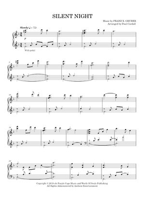 Silent Night Sheet Music with Chords for Piano (Solo) easy | MuseScore.com