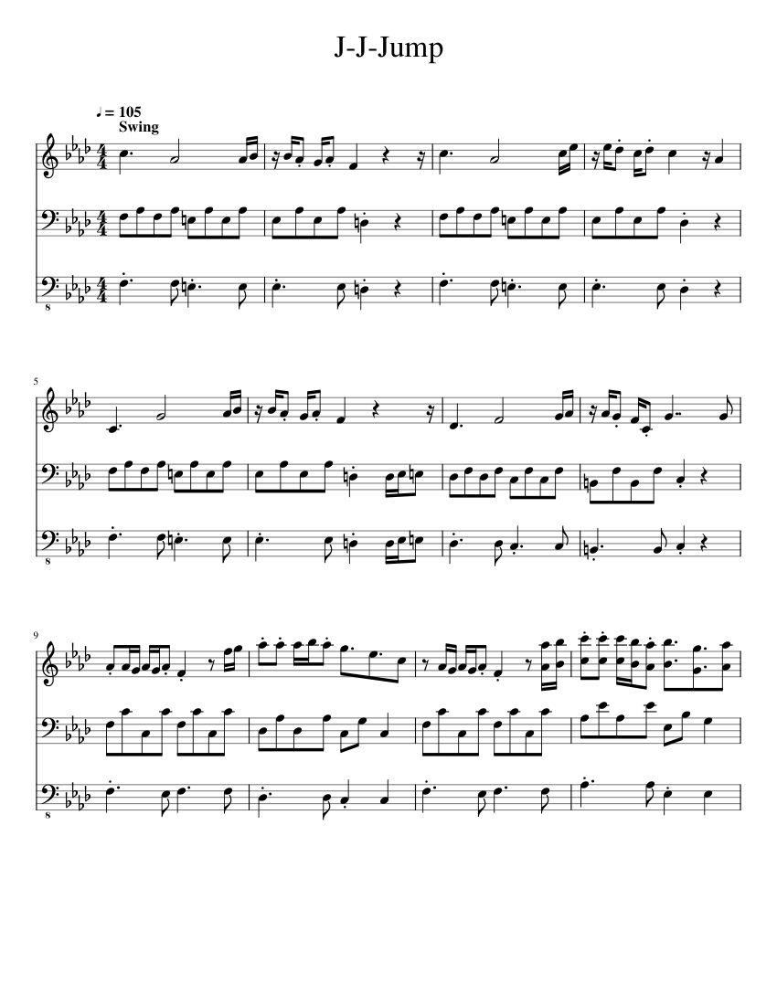 J J Jump Sheet music for Piano (Solo) | Musescore.com