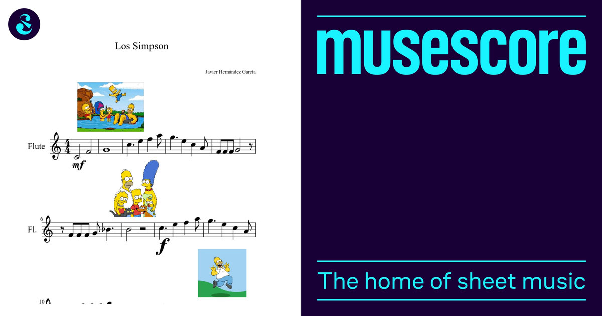 Los simpson Sheet Music for Flute (Solo) | MuseScore.com