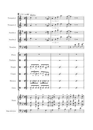 Un verano en Nueva York – El Gran Combo Sheet Music for Piano, Trombone ...
