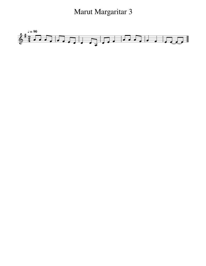 Marut_Margaritar_3 Sheet Music for Violin (Solo) | MuseScore.com