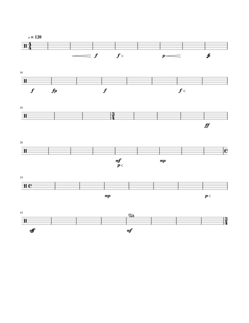 "The Machines" - Snare Drum Sheet music for Voice (other) (Solo ...