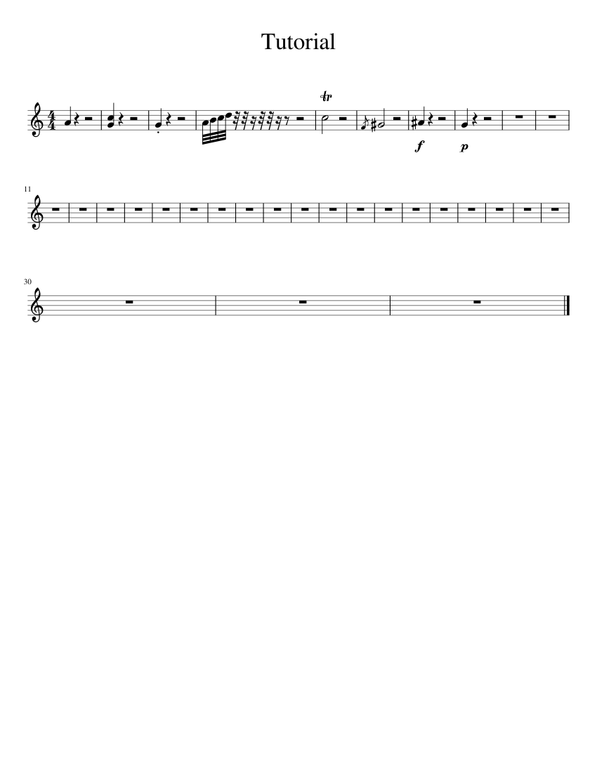 Tutorial Sheet music for Piano (Solo) | Musescore.com