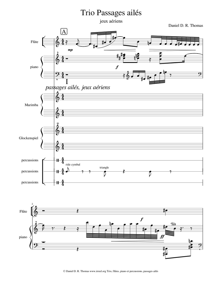 Trio Passages ailés - piano tutorial