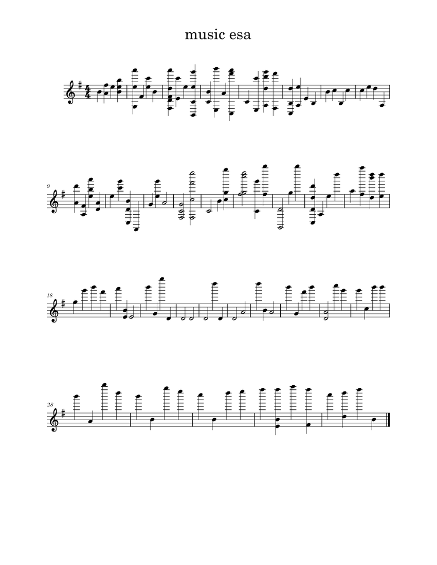 music esa Sheet music for Piano (Solo) | Musescore.com