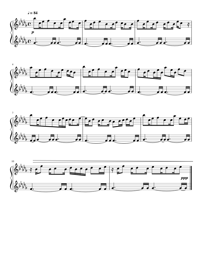Beware the Friendly Stranger Sheet Music for Piano (Solo) easy ...