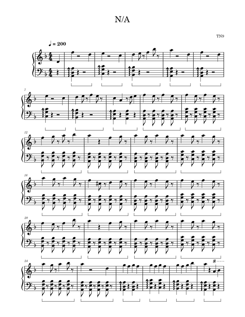 N/A Sheet music for Piano (Solo) Easy | Musescore.com