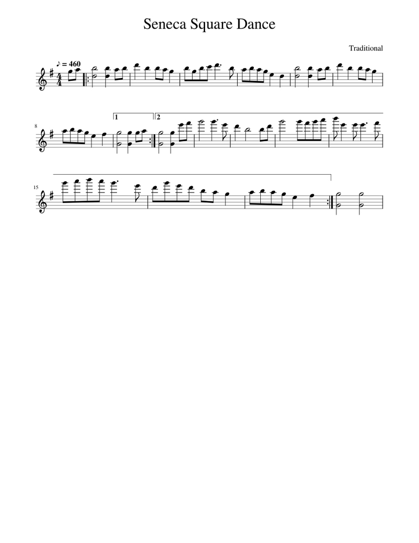 Traditional music - Seneca Square Dance - piano tutorial