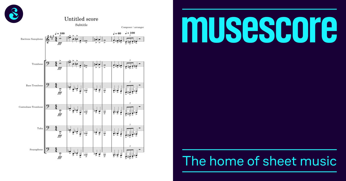 Godzilla theme – Misc Soundtrack Sheet music for Trombone, Tuba ...