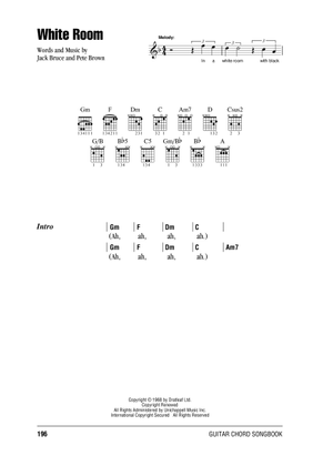 white room guitar chords