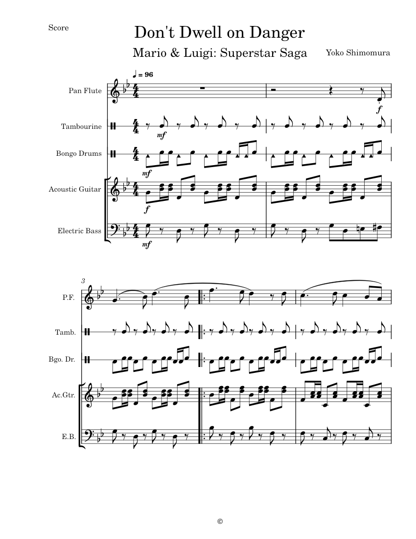 Don't Dwell on Danger (Mario & Luigi: Superstar Saga) - Transcribed ...