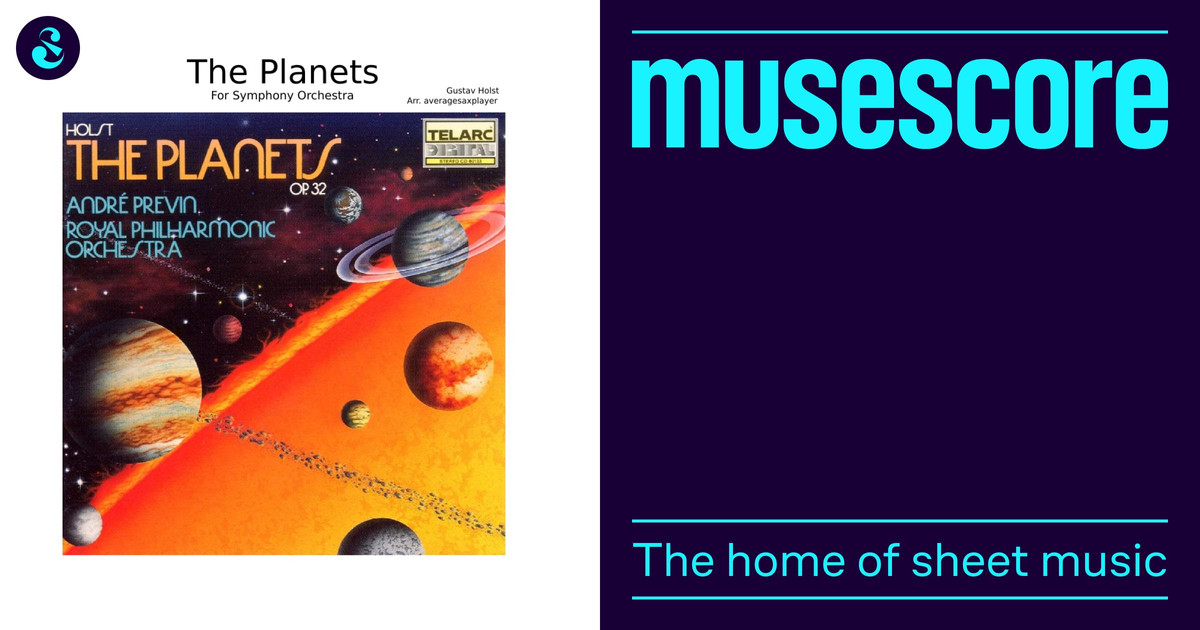 The Planets, Op.32 – Gustav Holst Sheet Music for Trombone, Organ, Tuba ...