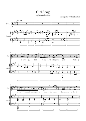 girl song – beabadoobee Sheet Music for Piano (Solo) | MuseScore.com