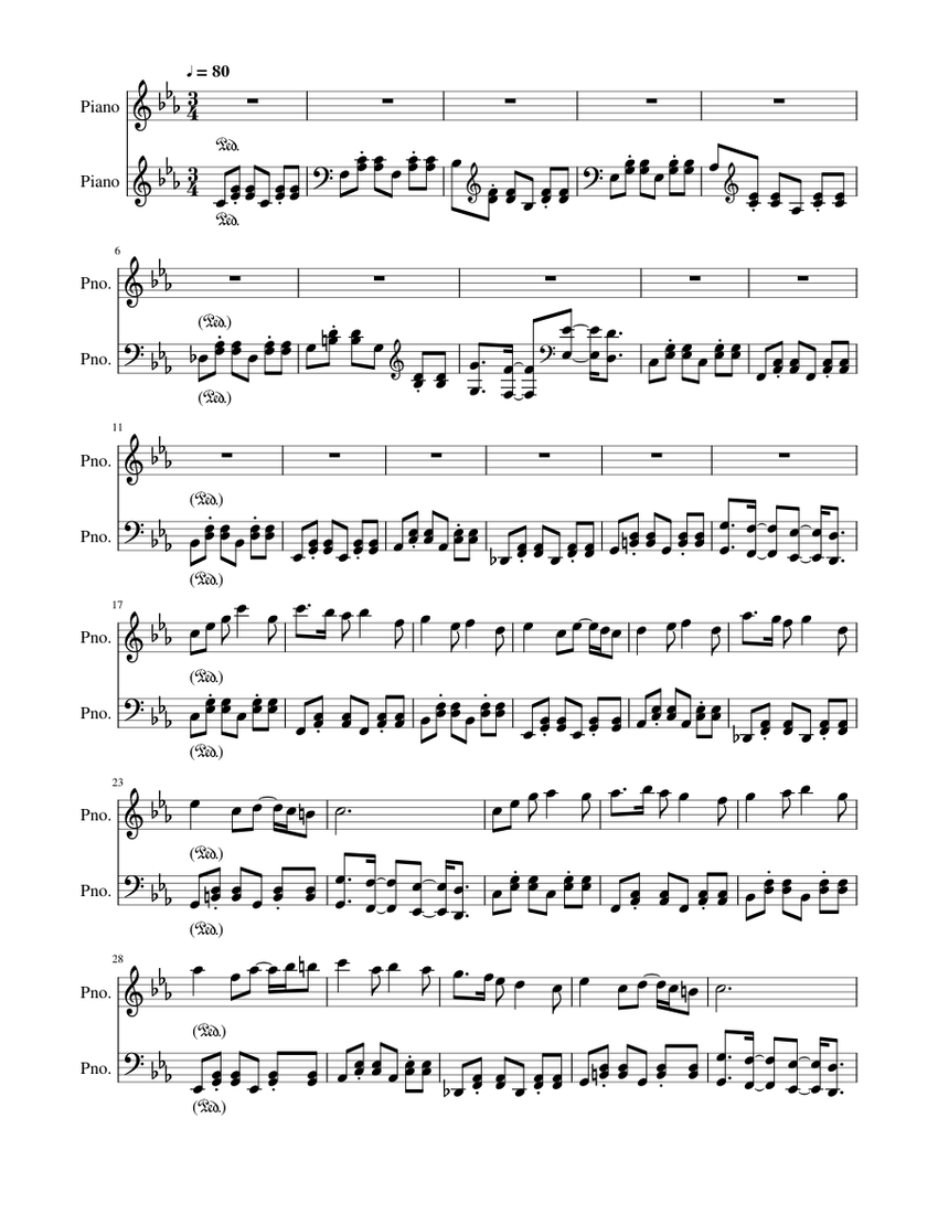 Forest Waltz Sheet music for Piano (Piano Duo) | Musescore.com