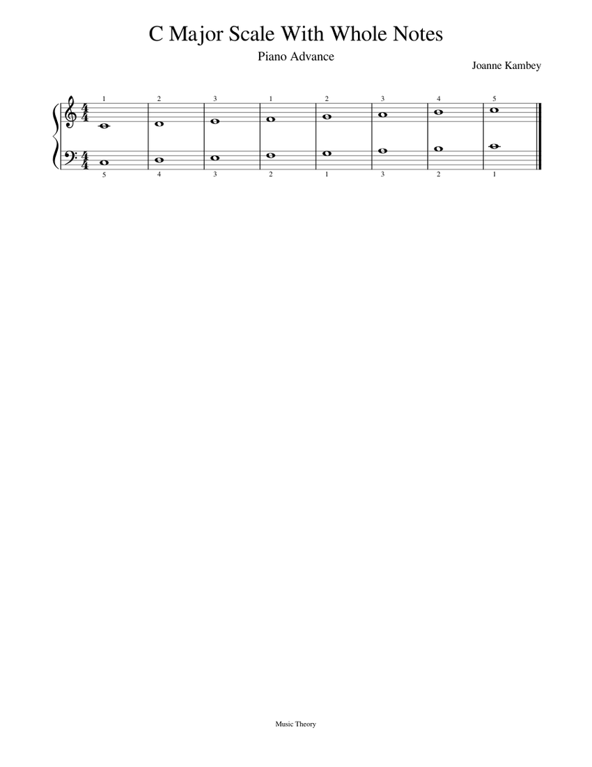 C_Major_Scale_With_Whole_Notes - piano tutorial