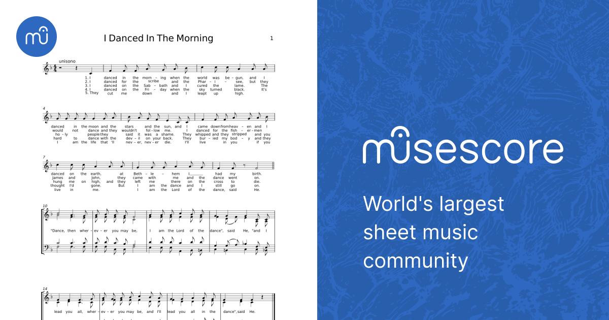 I Danced In The Morning Sheet Music for Synthesizer (Mixed Duet ...