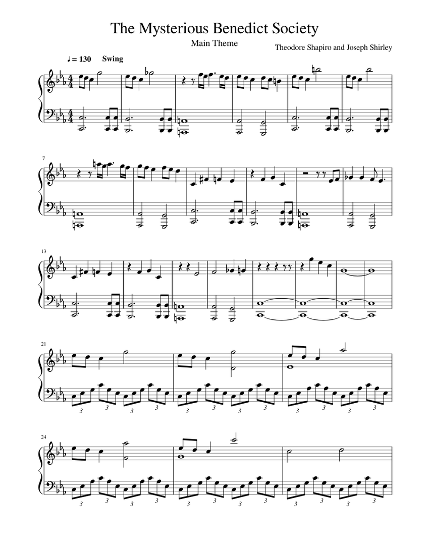 Main theme from The Mysterious Benedict Society – Composers of Disney ...
