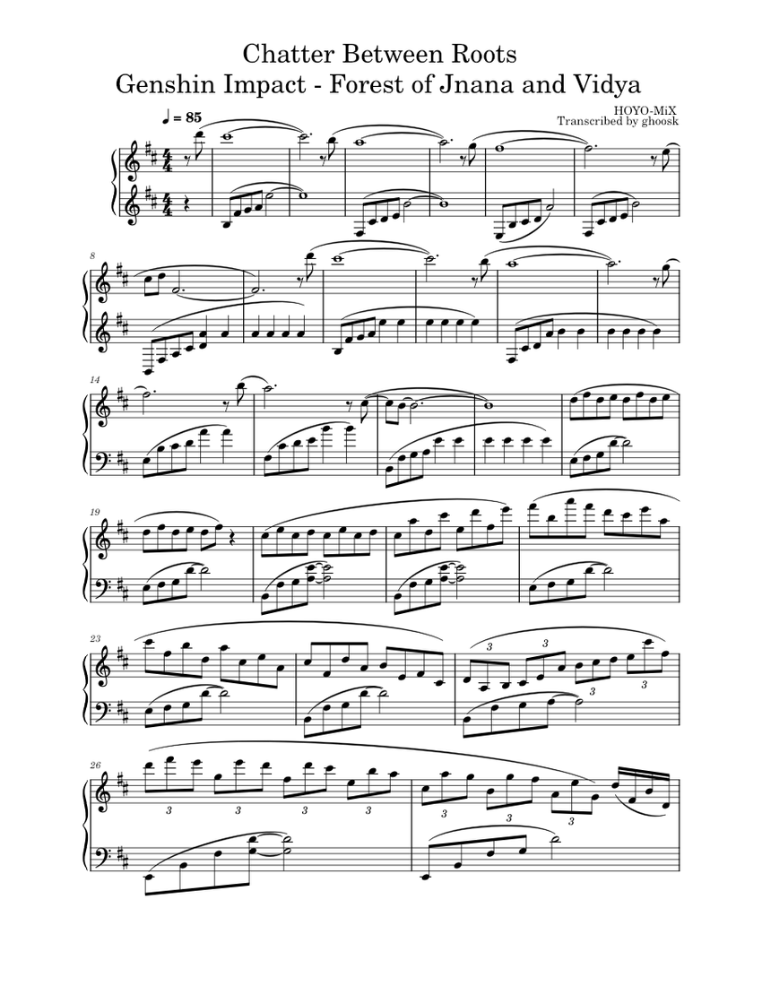 Chatter Between Roots – HOYO-MiX - Genshin Impact-Forest of Jnana and ...