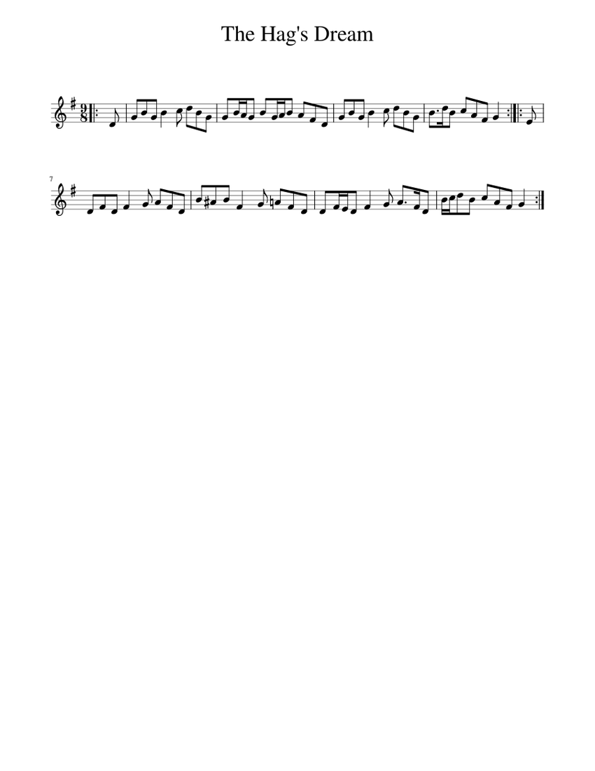 The Hag's Dream Sheet music for Piano (Solo) Easy | Musescore.com