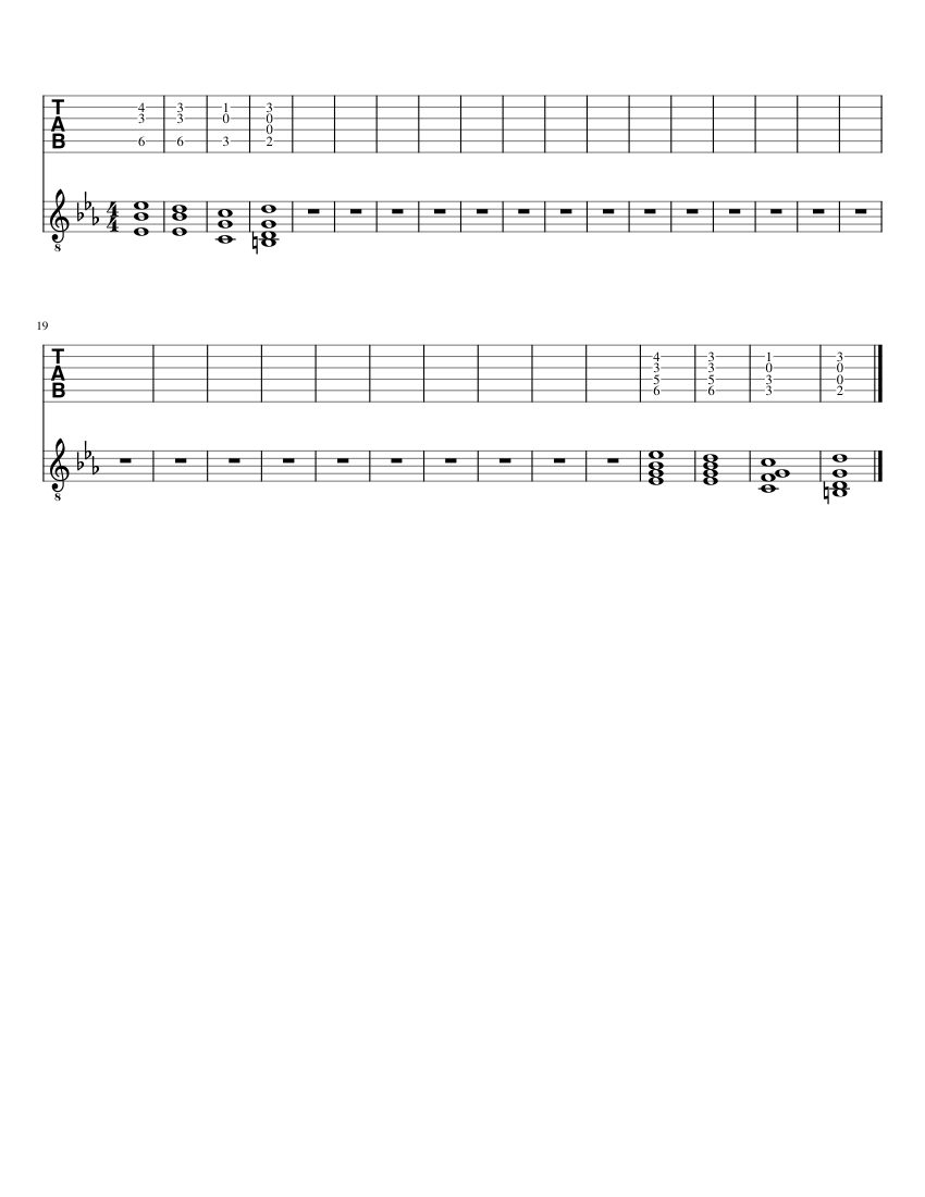 gong Sheet music for Guitar (Solo) | Musescore.com