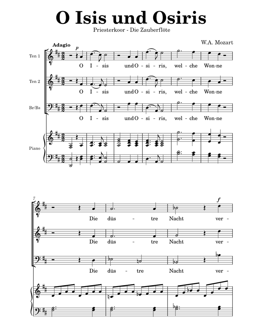 Priesterkoor-TTB-PAR bak Sheet music for Piano, Tenor (Men’s Choir ...