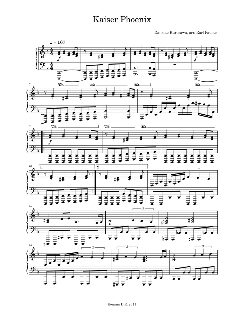Kaiser Phoenix Sheet Music for Piano (Solo) | MuseScore.com
