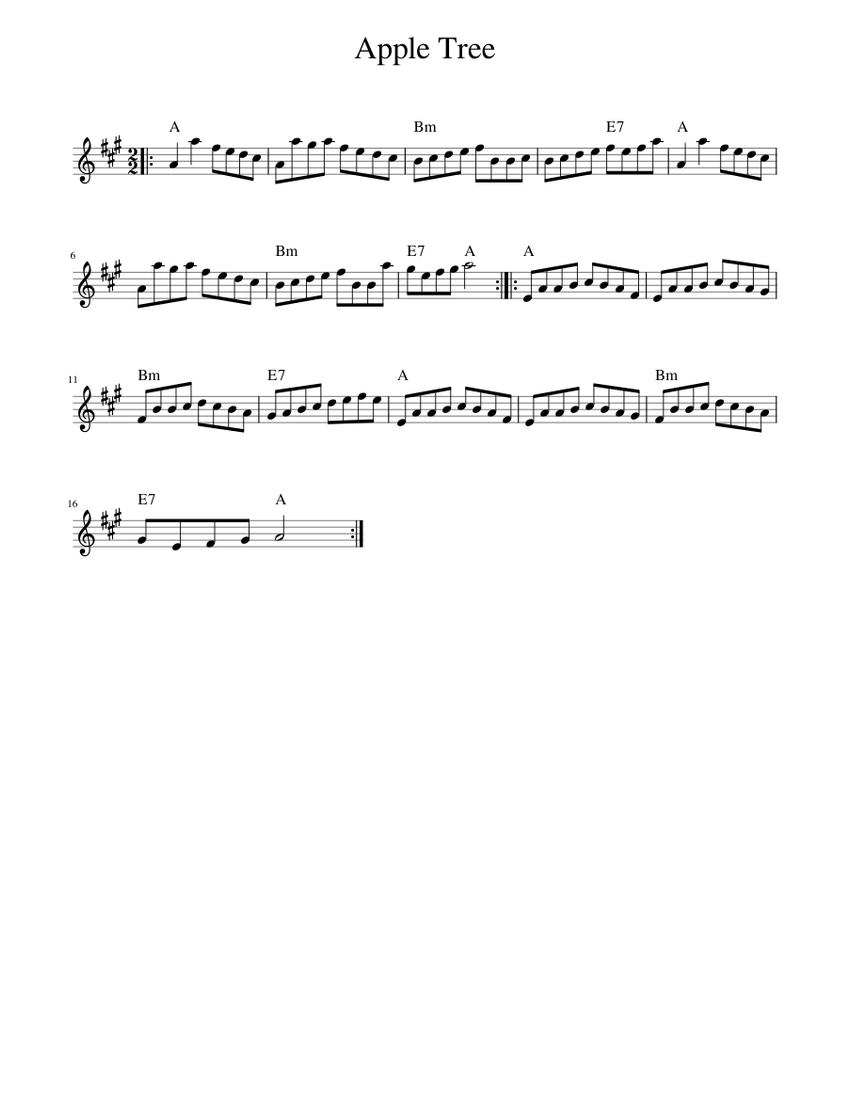 Apple Tree Sheet music for Piano (Solo) Easy | Musescore.com