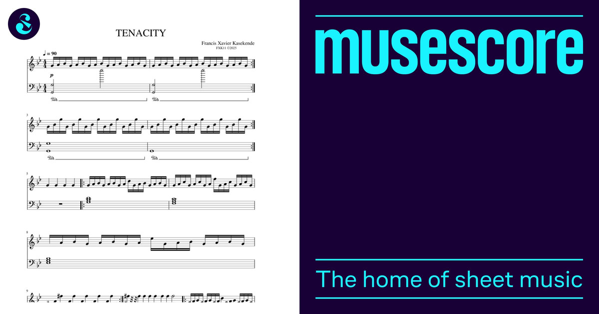 Tenacity Sheet Music for Piano (Solo) | MuseScore.com