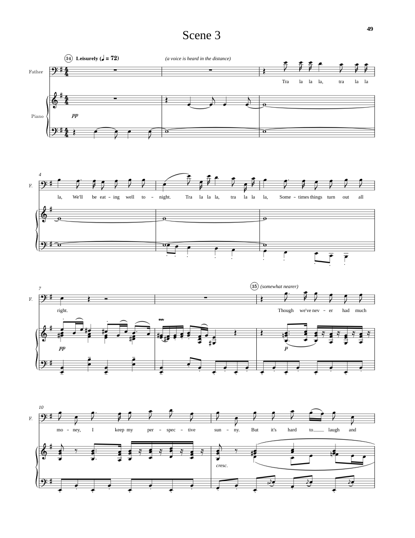 Hänsel und Gretel: Act I, Scene 3 (English Libretto) Sheet Music for ...