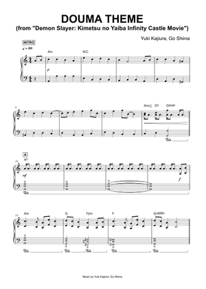 Play Official version of Douma Theme Sheet Music by Yuki Kajiura, Go ...