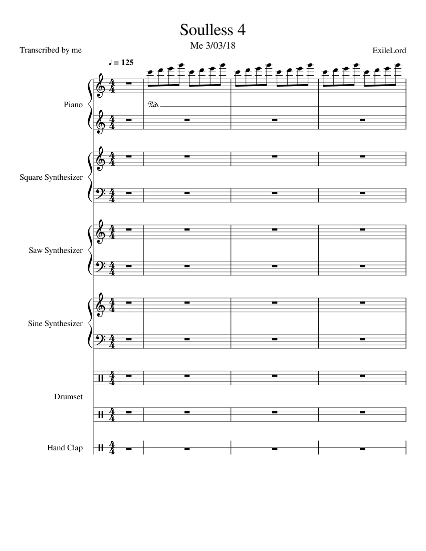 Soulless 4 - piano tutorial