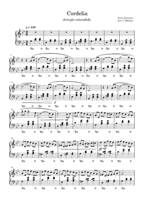 Cordelia – Juan Arenosa Sheet Music for Piano (Solo) | MuseScore.com