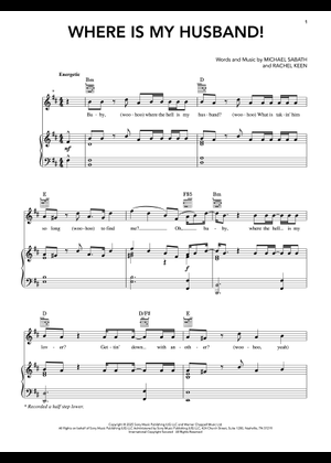 Play Official version of WHERE IS MY HUSBAND! Sheet Music by RAYE for ...