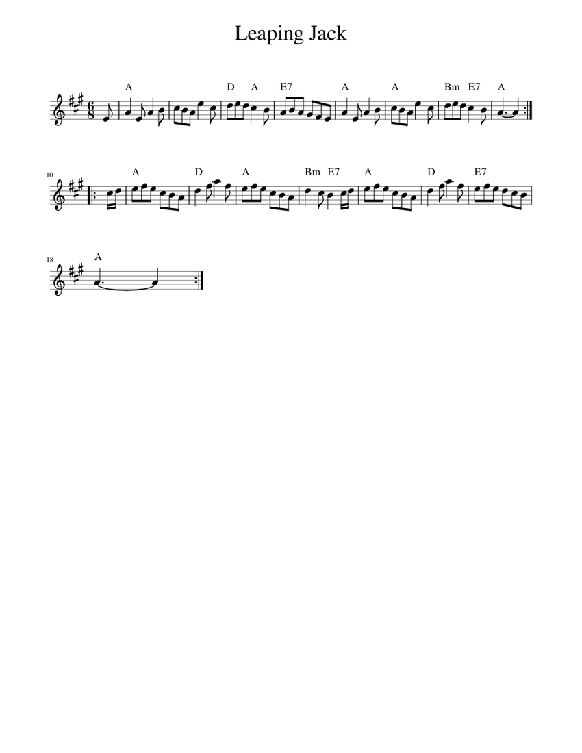 Leaping Jack Sheet music for Piano (Solo) | Musescore.com
