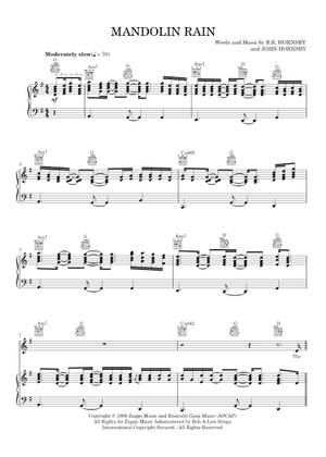 Play Official version of Mandolin Rain Sheet Music by Bruce Hornsby And ...