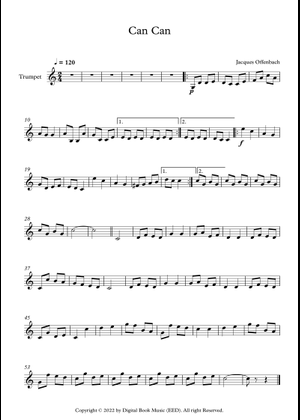 Play Official version of Can-Can Sheet Music by Jacques Offenbach for ...