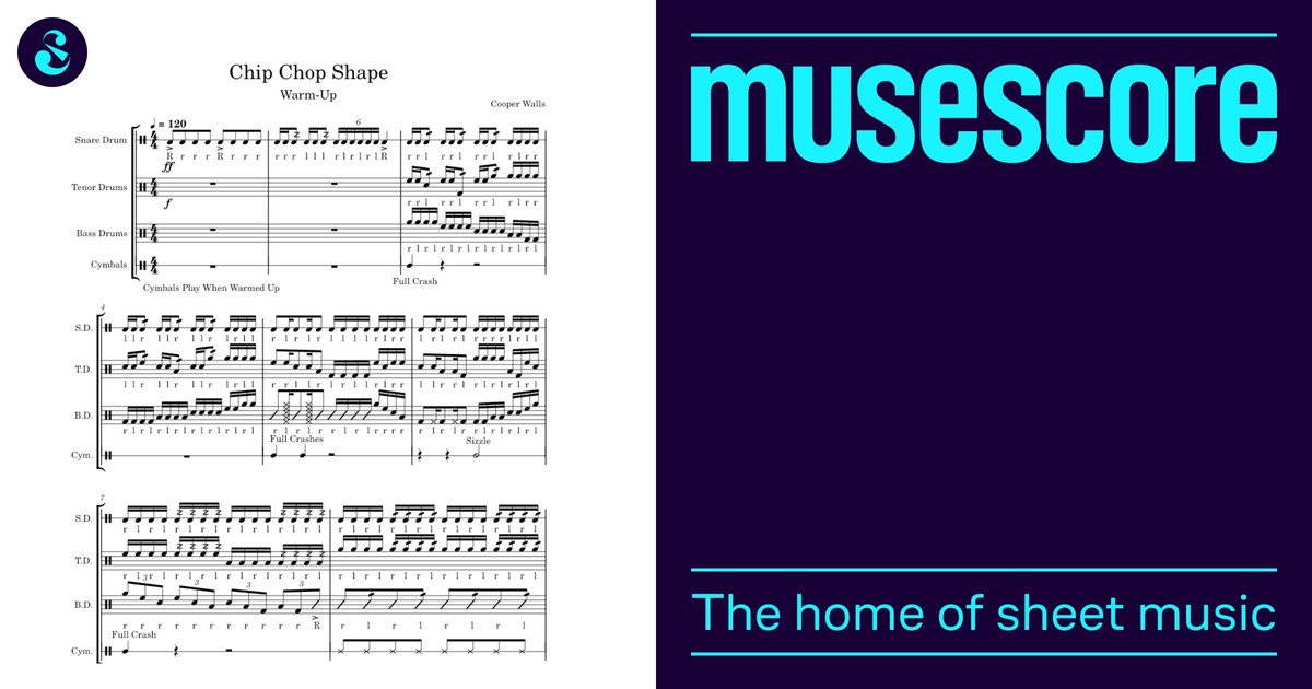 Chip Chop Shape Sheet music for Tuba, Synthesizer, Trumpet other (Mixed ...