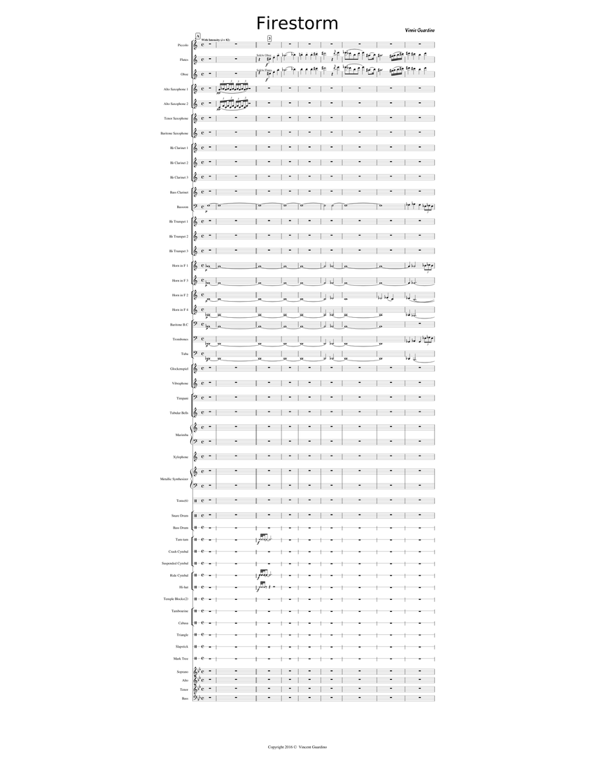 Firestorm Sheet Music for Trombone, Soprano, Alto, Tenor & more ...