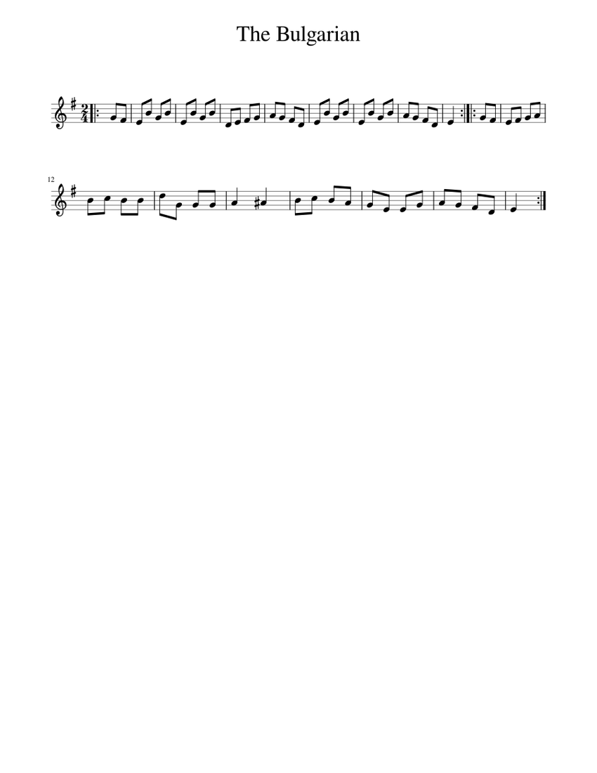 The Bulgarian Sheet music for Piano (Solo) | Musescore.com