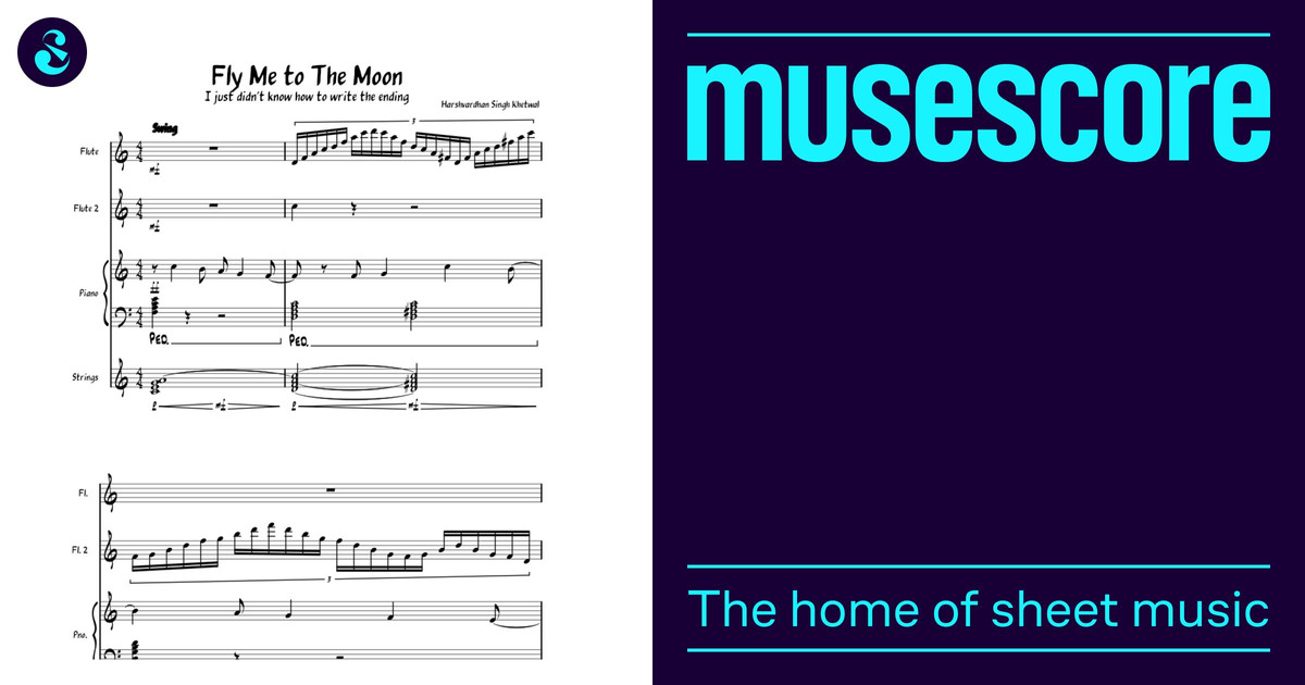 Fly Me to The Moon Sheet music for Piano, Flute, Strings - bowed (other ...