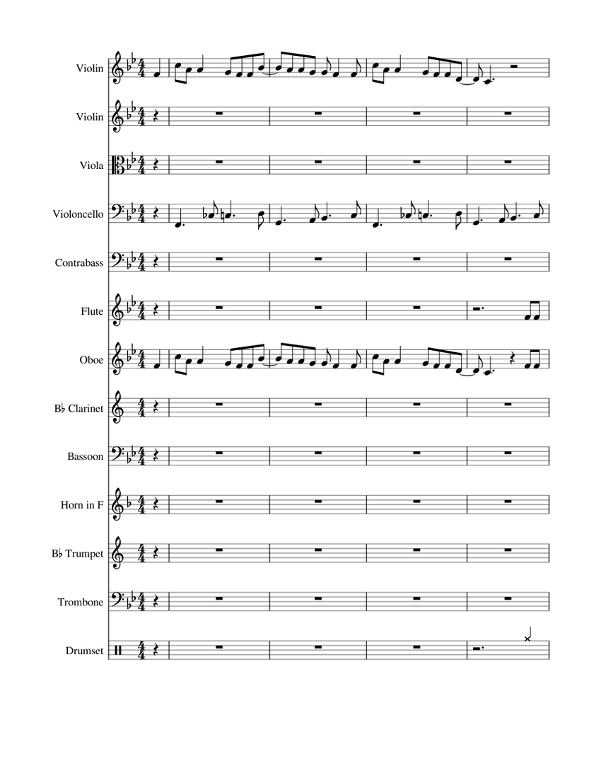 All Star Sheet music for Trombone, Flute, Oboe, Clarinet in b-flat ...