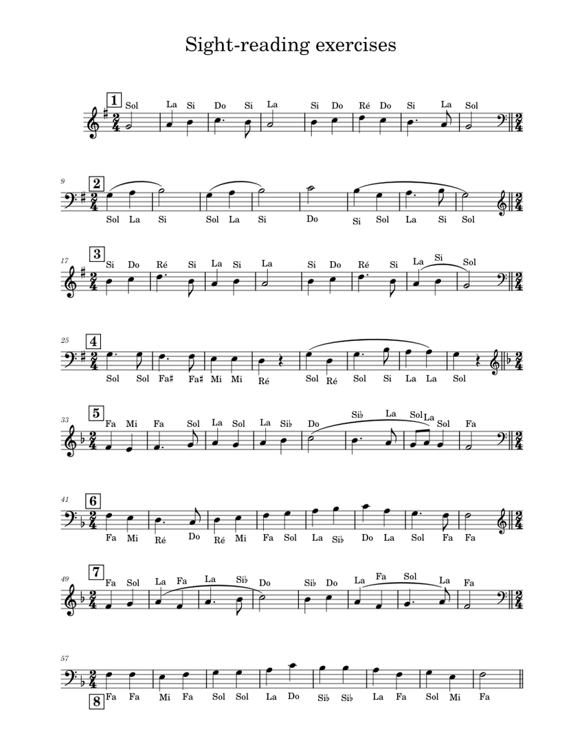 The School of Sight Singing – Giuseppe Concone Sight singing exercises - School of sight singing ...