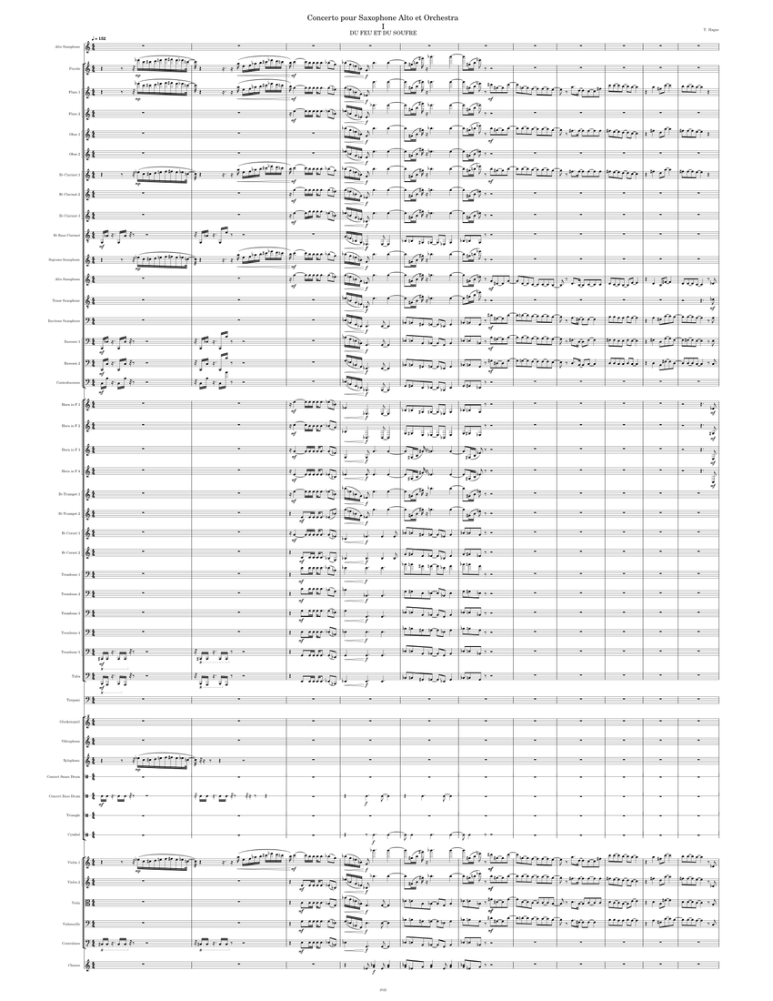 Concerto pour Saxophone Alto et Orchestra Sheet music for Trombone ...