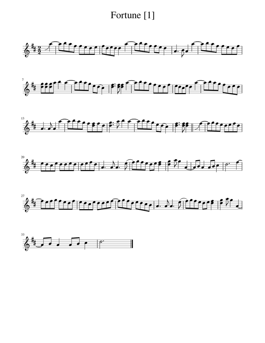 Fortune - piano tutorial