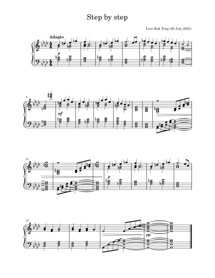 Step by step Sheet music for Piano (Solo) Easy | Musescore.com