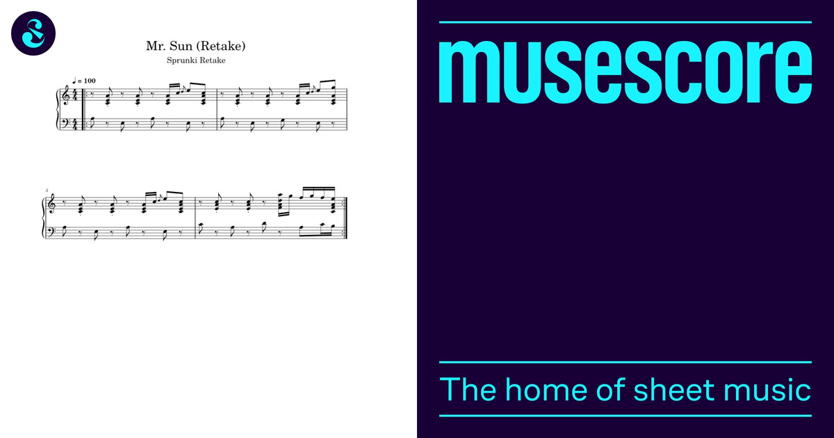 Sprunki Retake – Mr. Sun Sheet music for Piano (Solo) Easy | Musescore.com