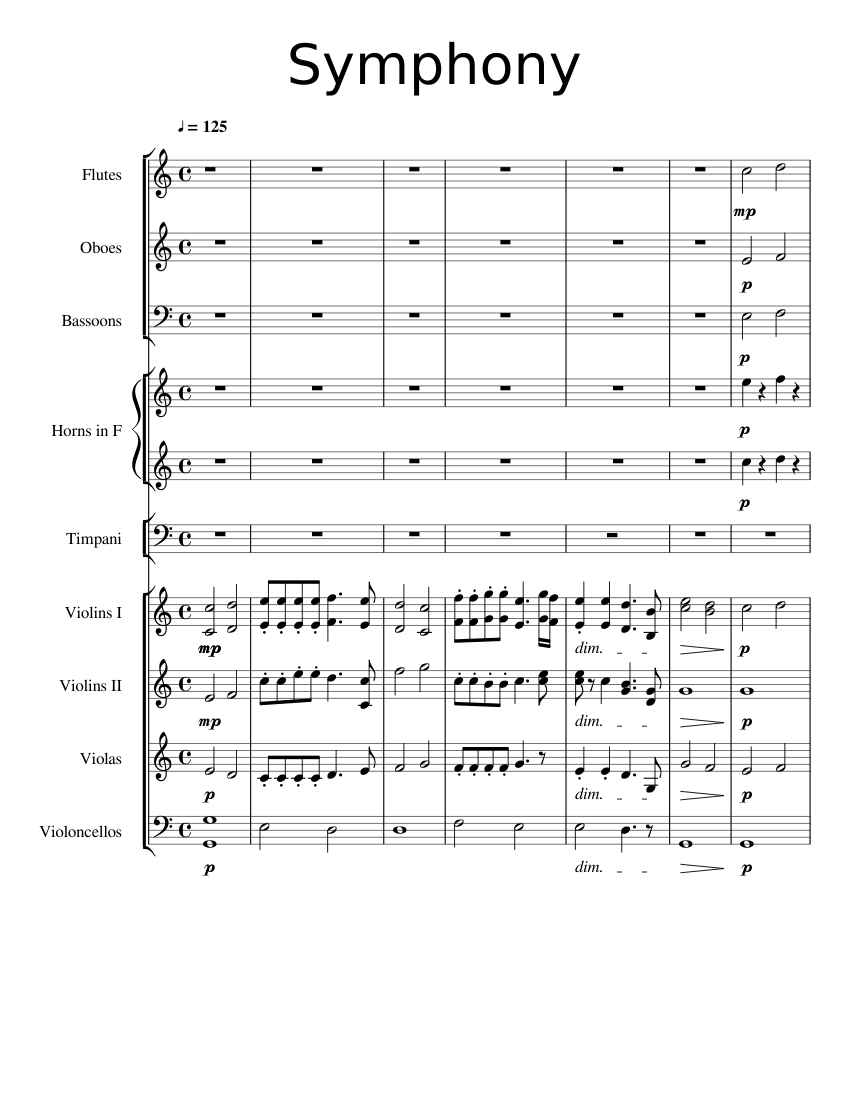 Symphony - piano tutorial